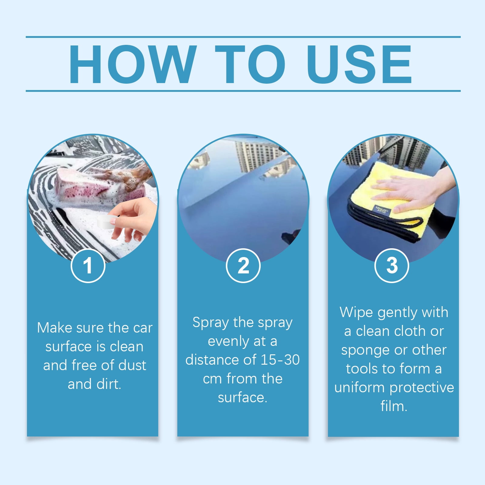 Car Polish 500g Waterless Car Wash Quick Car Detailing Coating Spray ...