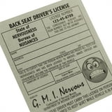 Walmart Back Seat Driver's License Novelty Gag Gift, Car Accessories ...