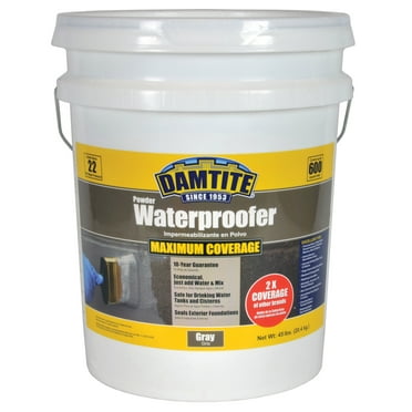 Damtite Maximum Coverage Powdered Waterproofer, Gray, 45 lb. - Walmart.com