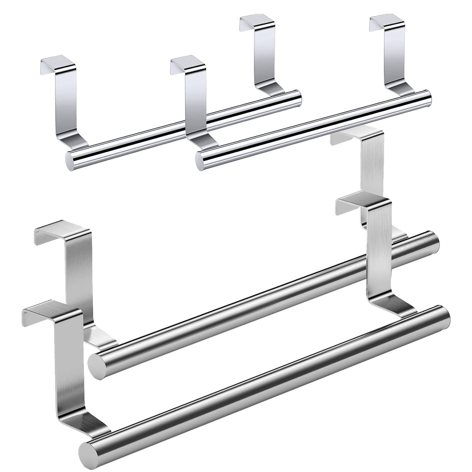 Towel Rack Over The Door Hanger, Lightweight Stainless Steel Over The ...