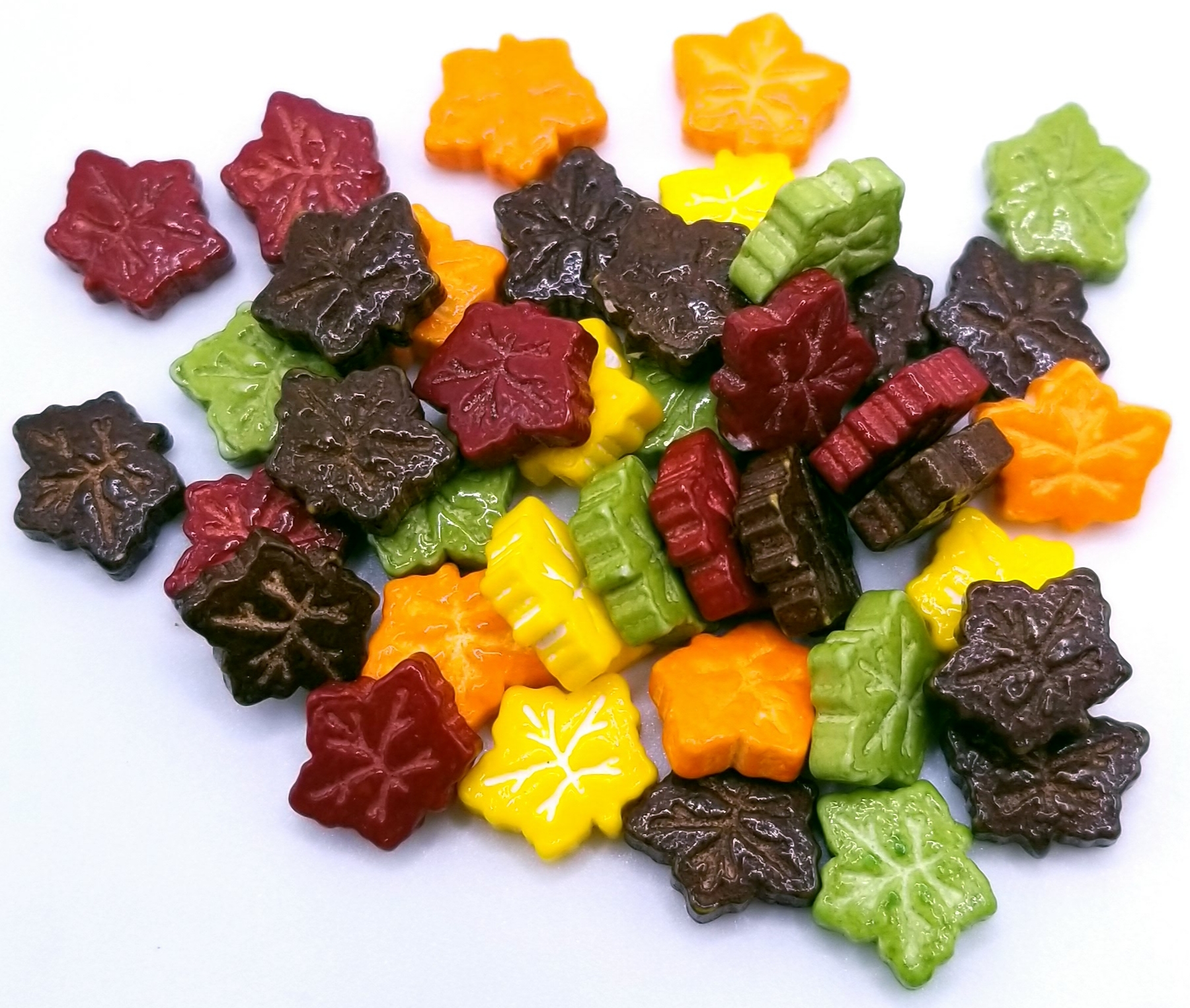 NCS Fall Color Maple Leaves Edible Candy Sprinkles, 8 ounces - Great ...