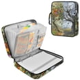 ALAZA Trees Art Pattern Expanding Accordion File Folder 3 Ring Zipper ...