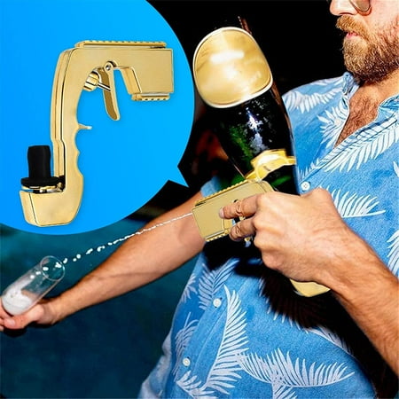 Champagne Gun Sprayer Shooter Beer Gun Spray Shooter Machine Gun Bubbly ...