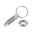 Spring Plunger with Pull Ring M10*1.5 0.79" Thread Length Pin Dia.6mm ...