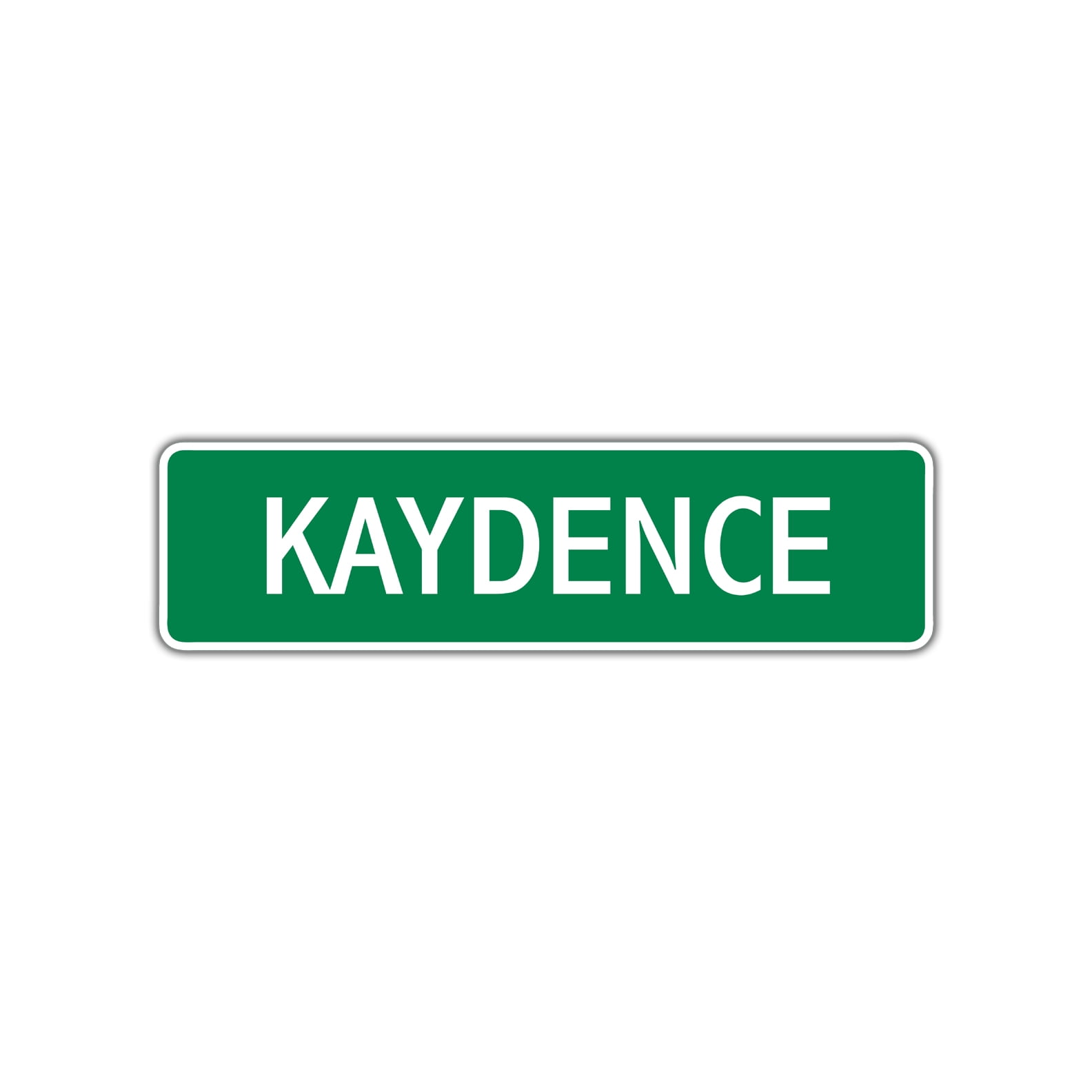 Kaydence Girls Indoor Outdoor Children Name Letter Printed Label Wall ...