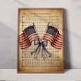 Affixzi Vintage Star Spangled Banner Wall Art, Patriotic Sheet Music ...