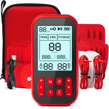 iReliev TENS Unit - Dual Channel Electro Therapy Pain Relief Pads ...