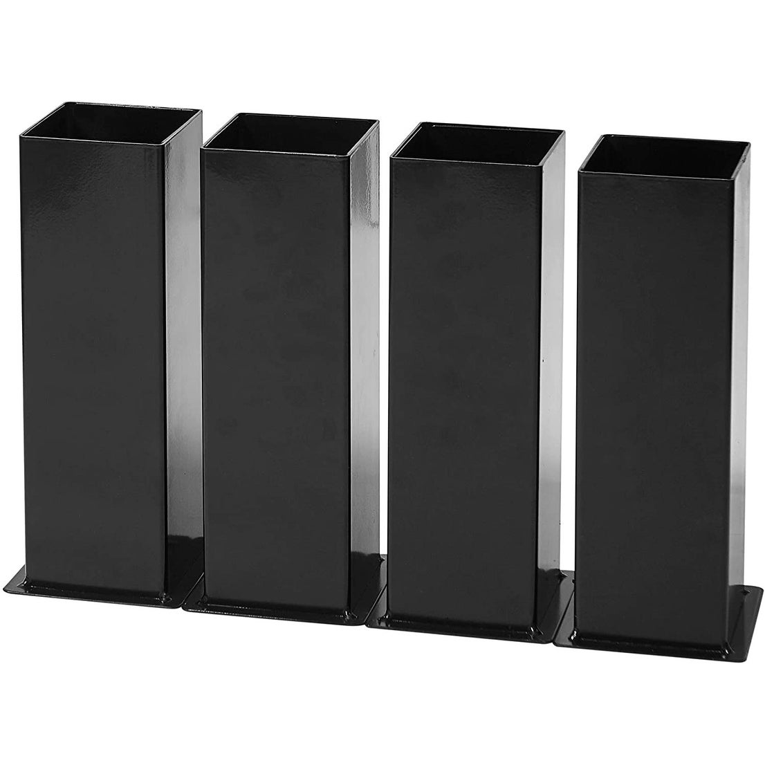 DormCo Carbon Steel Bed Risers - 8" Lift Black - Walmart.com