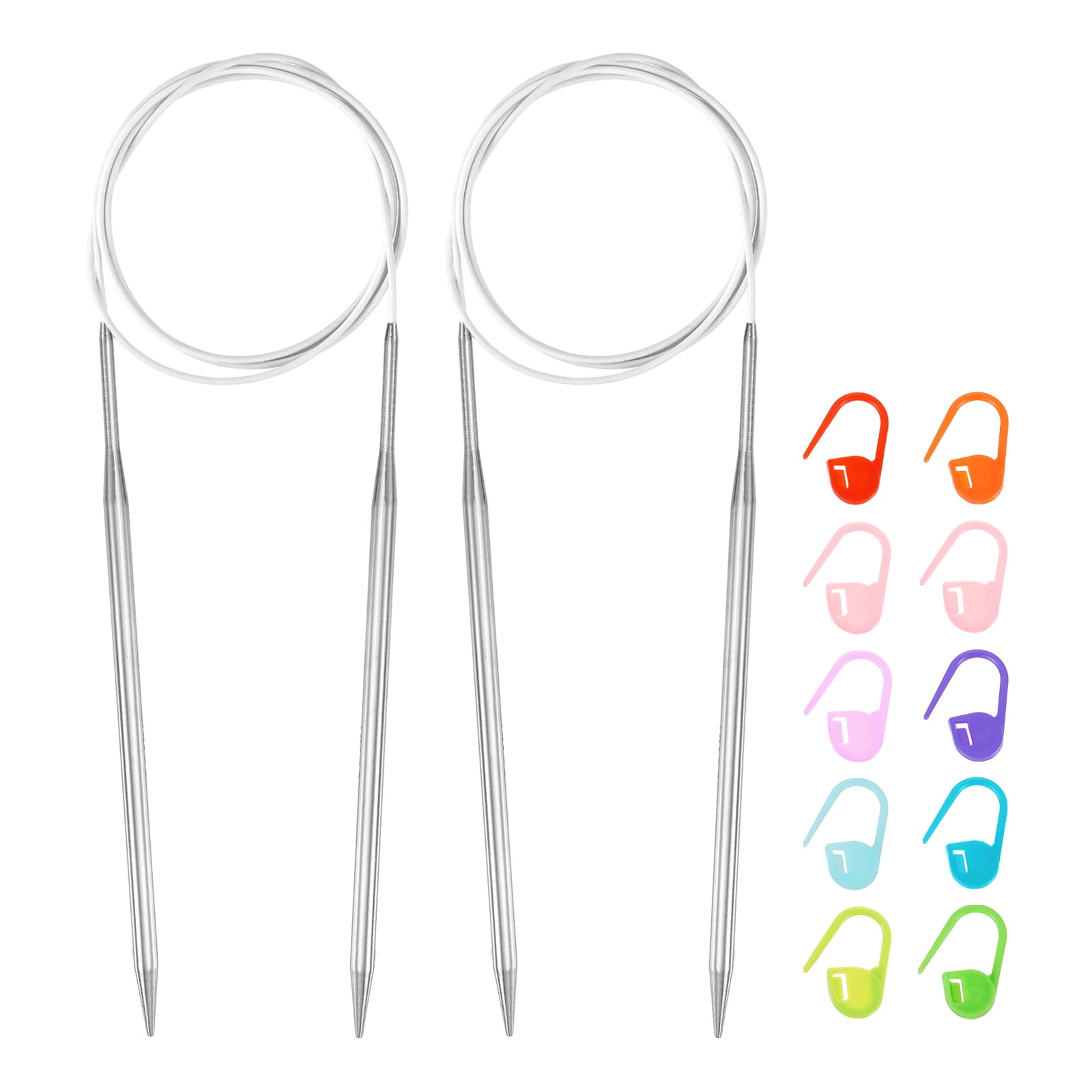 Click here for Uxcell 2pcs Knitting Needles Size Us 8(5mm) Circul... prices