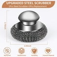 6Pcs Steel Wool Scrubber with Replacement Wire Pads Set, Stainless ...