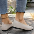 Lovskoo 2024 Women's Ballerina Flats Round Toe Rectangular Toe Shallow ...