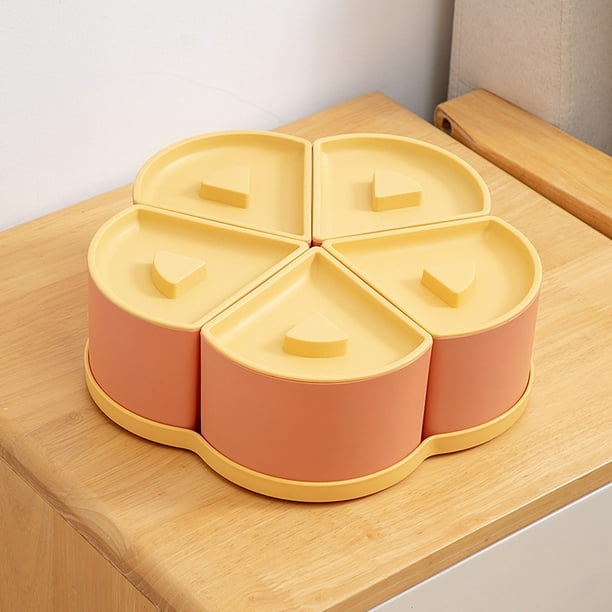 Candy Storage Box Rotating Petal Shaped Snack Box Candy Box Snack ...