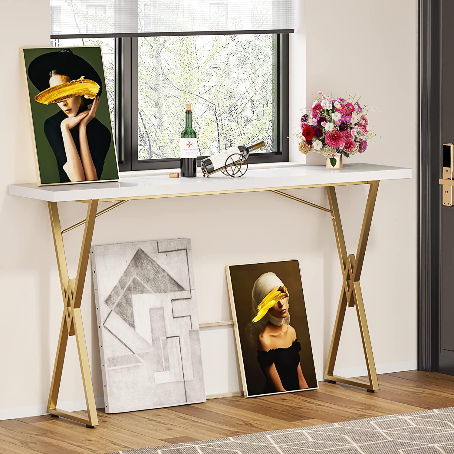 Buy Tribesigns 70.9 inch Extra Long Console Table, Modern Narrow Long ...