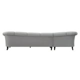 Victoria Channel Tufted Left Sectional Sofa Opal Grey - Walmart.com