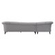 Victoria Channel Tufted Left Sectional Sofa Opal Grey - Walmart.com