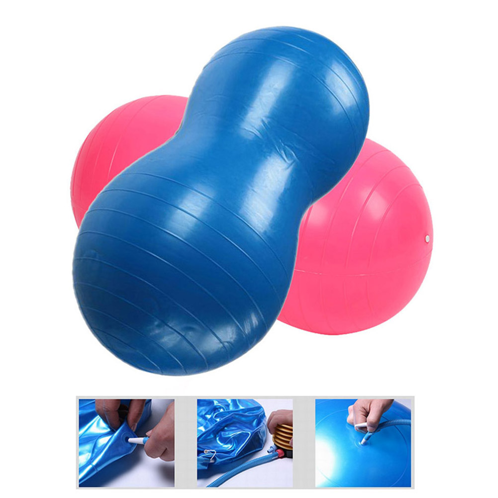 Essen Peanut Shape Inflatable Thicken Gym Fitness Training Yoga Pilates ...