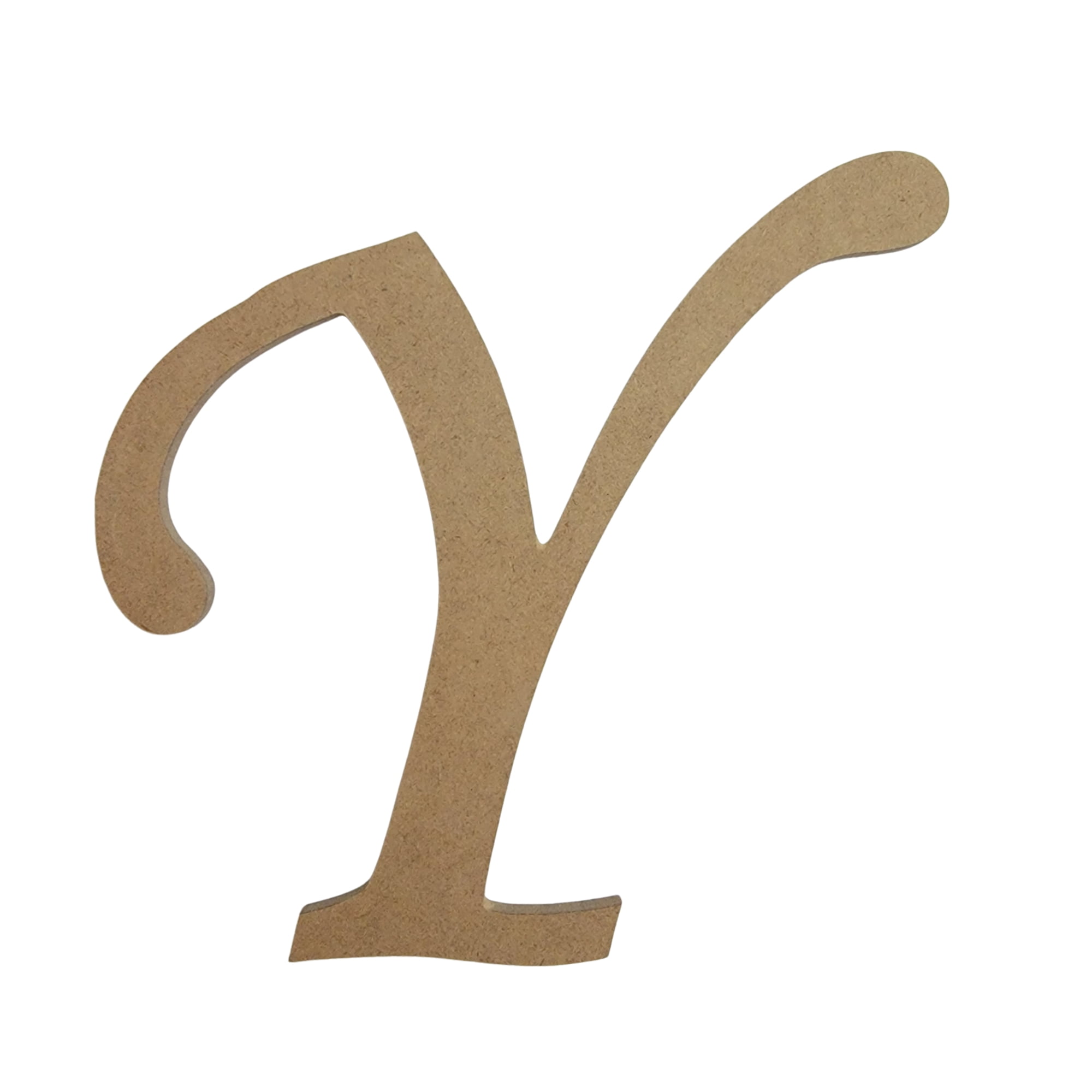 Wooden Letter Unfinished, Monotype Font, Craft Cutout - Walmart.com