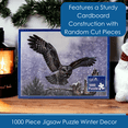 Gift Essentials Adult Puzzles 1000 Pieces Owl Snowy Landing Winter ...