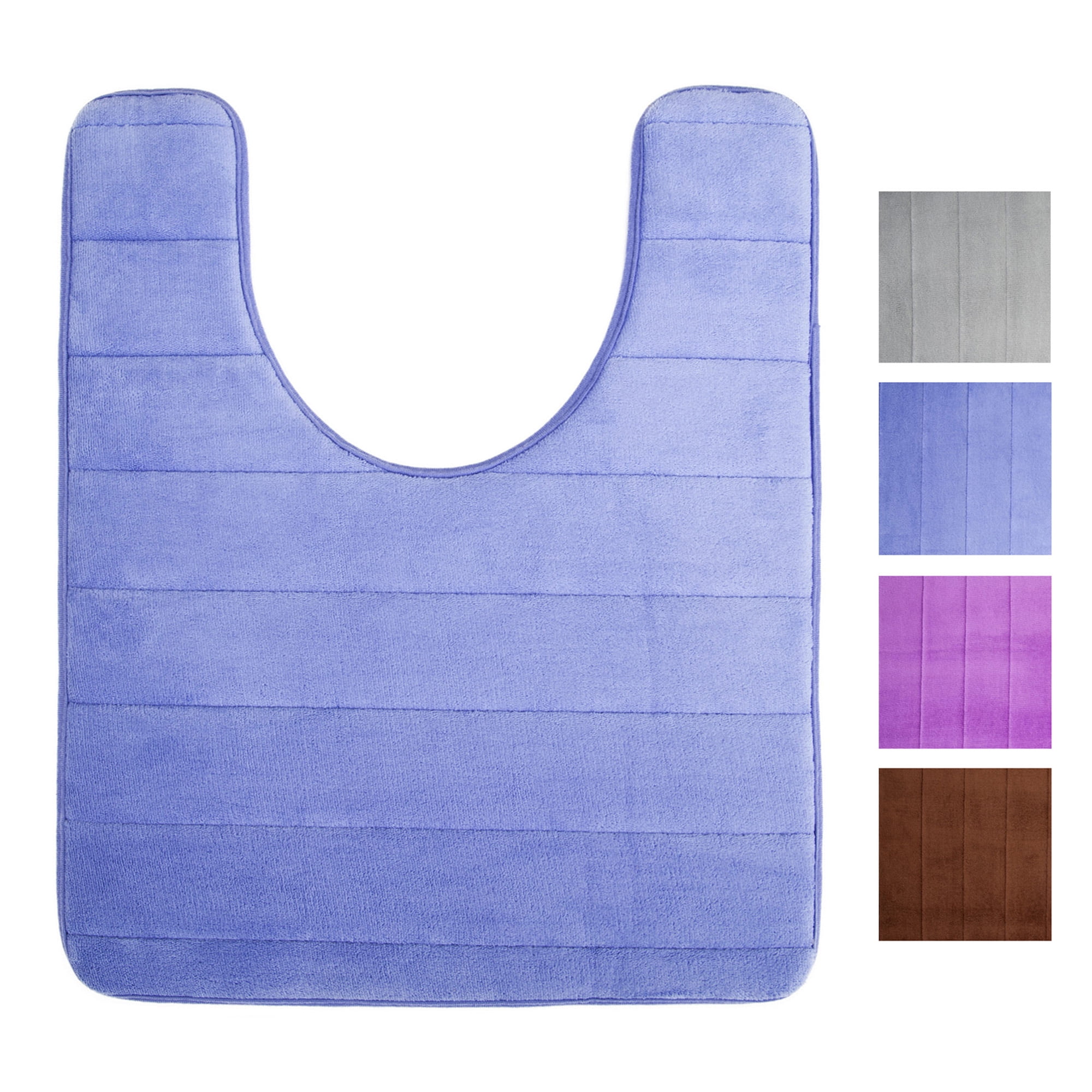 LELINTA Memory Foam Toilet Bathroom Mat, Soft and Comfortable U-Shaped ...