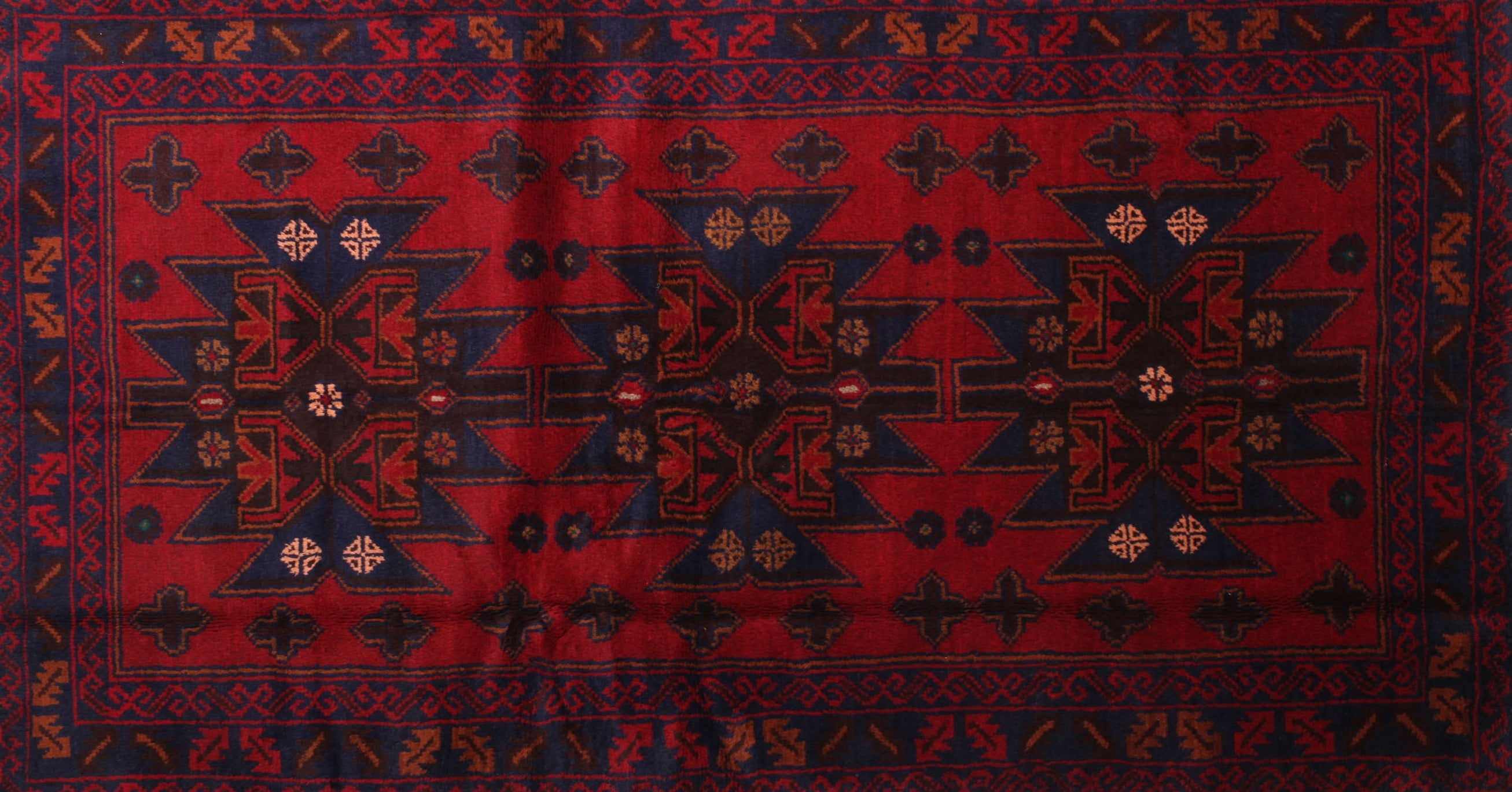 Ahgly Company Indoor Rectangle Contemporary Dark Scarlet Red Abstract ...