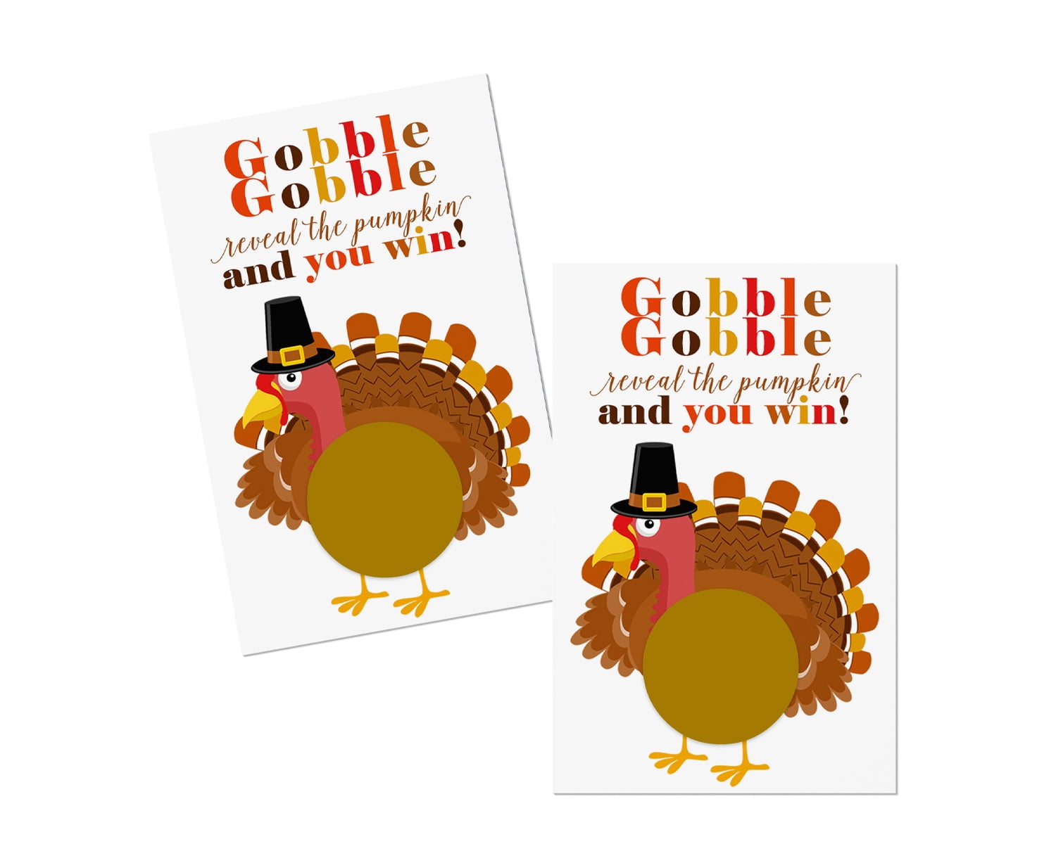 Turkey Scratch Off Cards (30 Pack) Thanksgiving Party Games - Fall ...