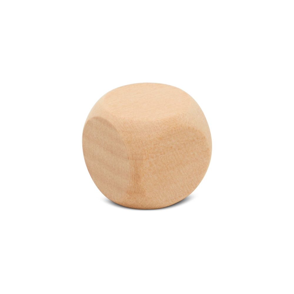 Blank Dice 3/4 inch x 3/4 inch, Pack of 25 Unfinished Blocks, Small ...