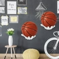 2 Pack Wall Mounted Basketball Display Rack, Hand Shaped Ball Rack for ...