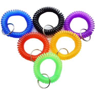 Sparco, SPR02883, Split Ring Wrist Coil Key Holders, 6 / Pack, Red ...