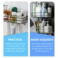 Bathroom Shelf Wall Shower Kitchen Sundries Corner Storage Shelves Wall ...