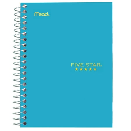 Five Star Spiral Notebook, 1 Subject, College Ruled Paper, 100 Sheets ...