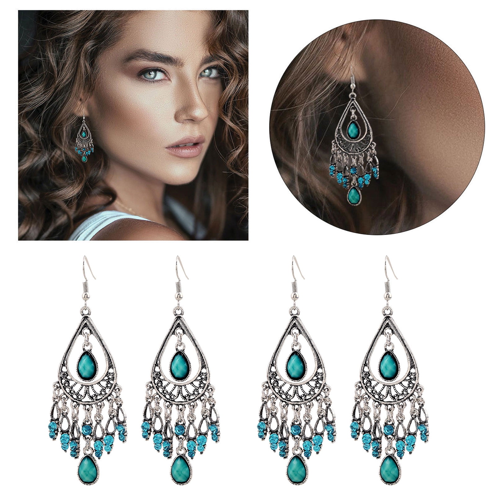 Click here for Topllc Earrings Fashion Bohemian Vintage Carved Wa... prices