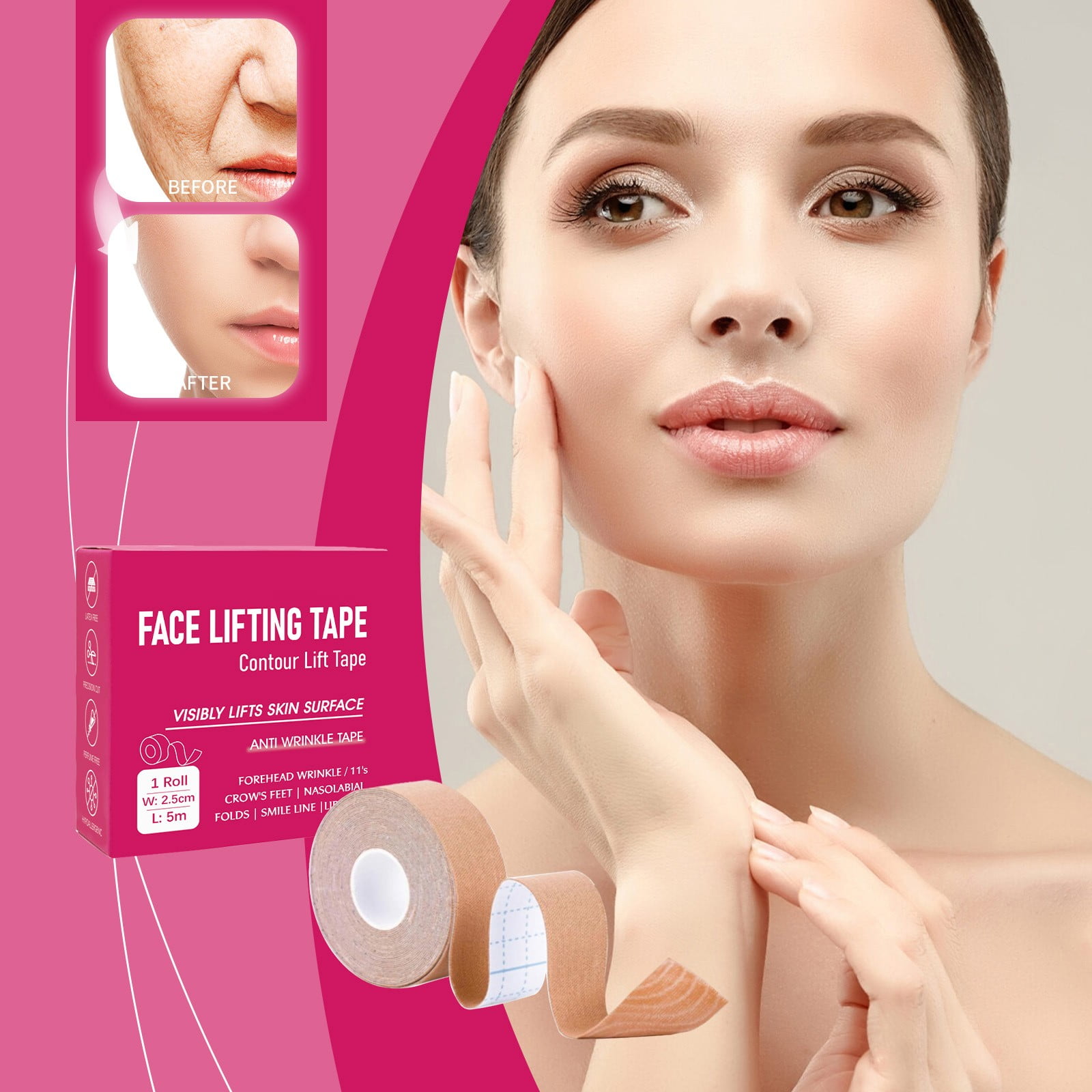 Cinta Facial Reafirmante Antiarrugas | Diseño Fino y Antiflacidez ...