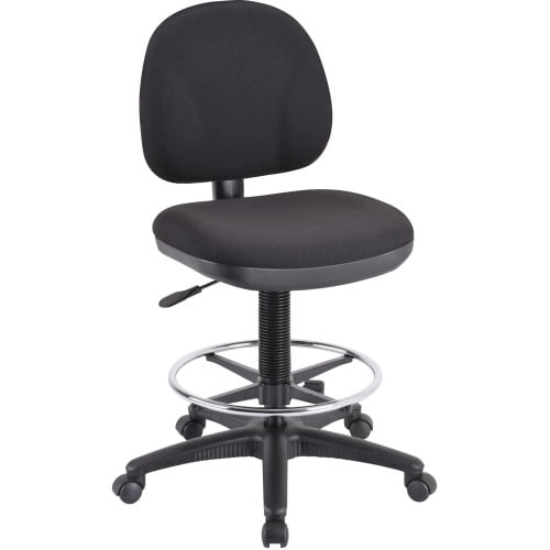 Lorell Pneumatic Adjustable Multi-task Stool Black Seat - Black - 24 ...
