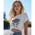BASEBALL MAMA T Shirts for Women Short Sleeve Cotton Crewneck T-Shirt ...