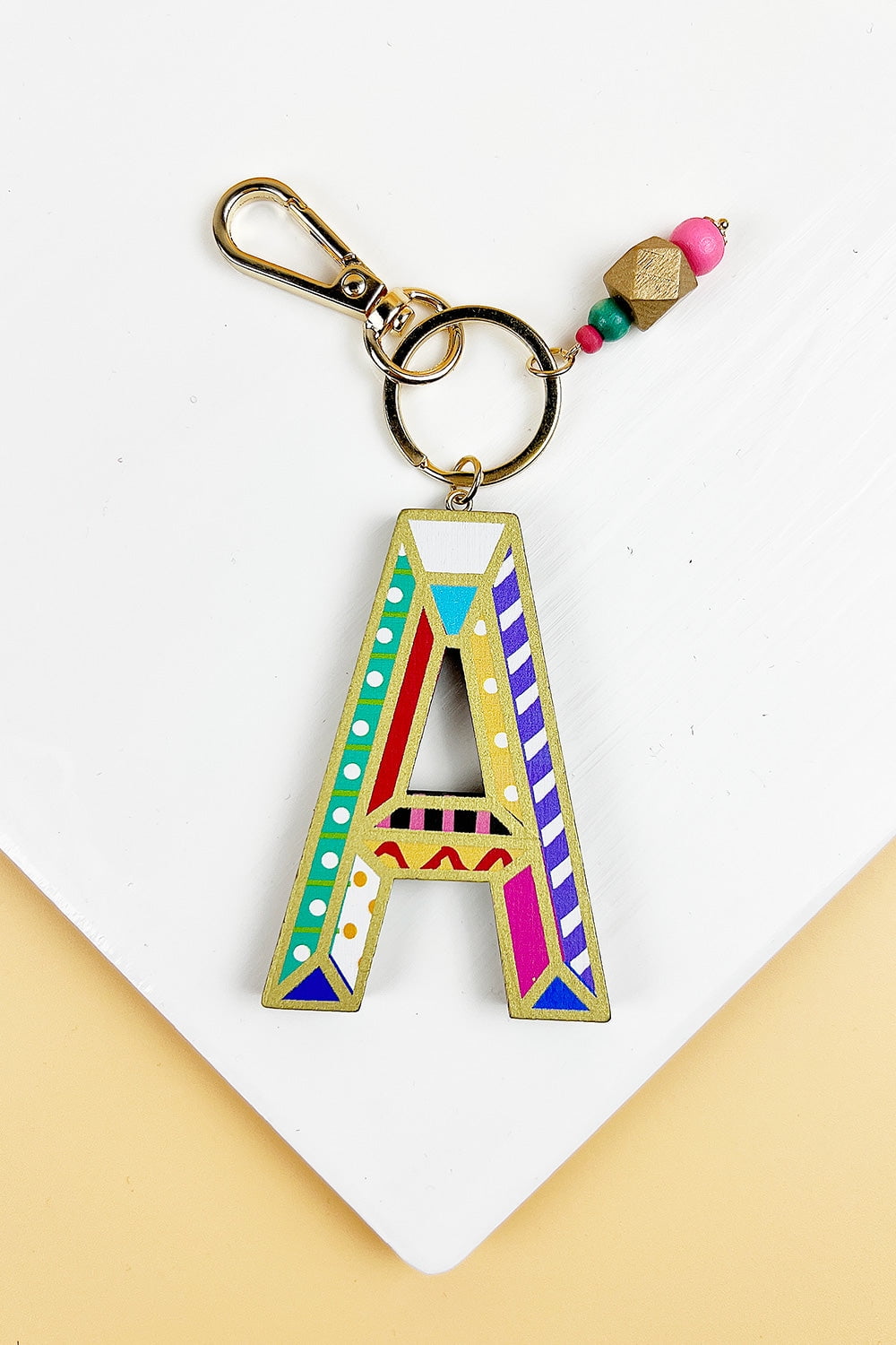 2.75" LETTER SHAPED WOOD ALPHABET KEYCHAIN LETTER KEYCHAIN - Walmart.com