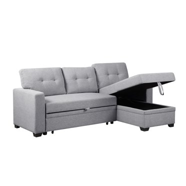 BizChair Luxury Modular Sectional Sofa, Left Side with Arm Rest, Cream ...