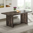 Dextrus 71 inch Modern Farmhouse Dining Table for 6 to 8, Rectangular ...