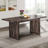 Dextrus 71 inch Modern Farmhouse Dining Table for 6 to 8, Rectangular ...