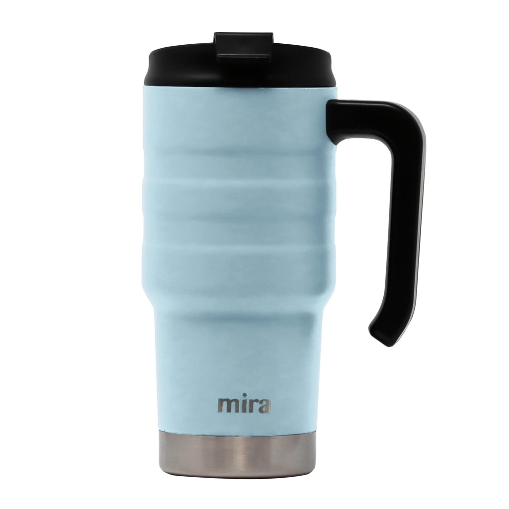 MIRA Stainless Steel Insulated Travel Car Mug | Spill Proof Flip Lid ...