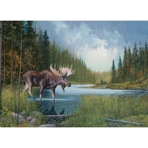 Cobble Hill Bull Moose By Artist Robert Bateman 500 Piece Jigsaw Puzzle ...