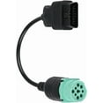 STARLIGHT- 9Pin-16Pin Obd2 Truck Diagnostic Scanner Cable Adapter J1962 ...