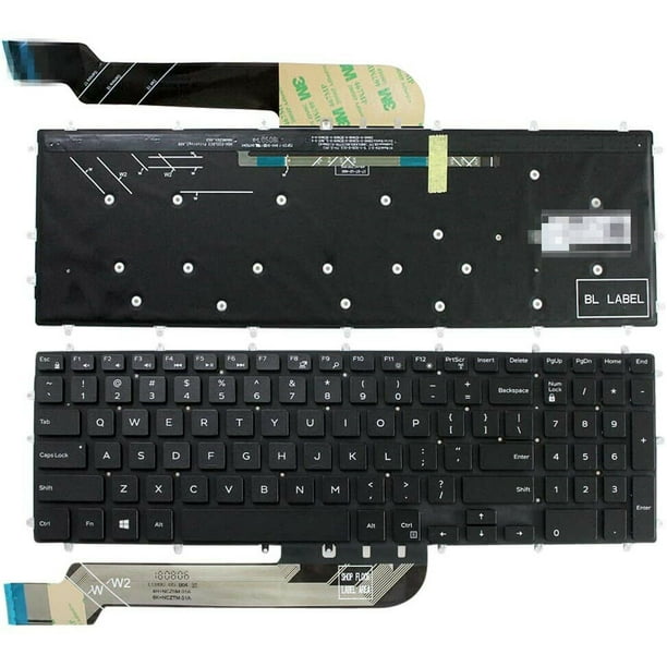 New US Black English Backlit Laptop Keyboard (Without palmrest ...