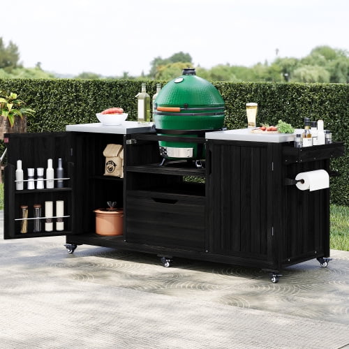 Click here for Lijian 66.5 Outdoor Kitchen Island For Big Green E... prices