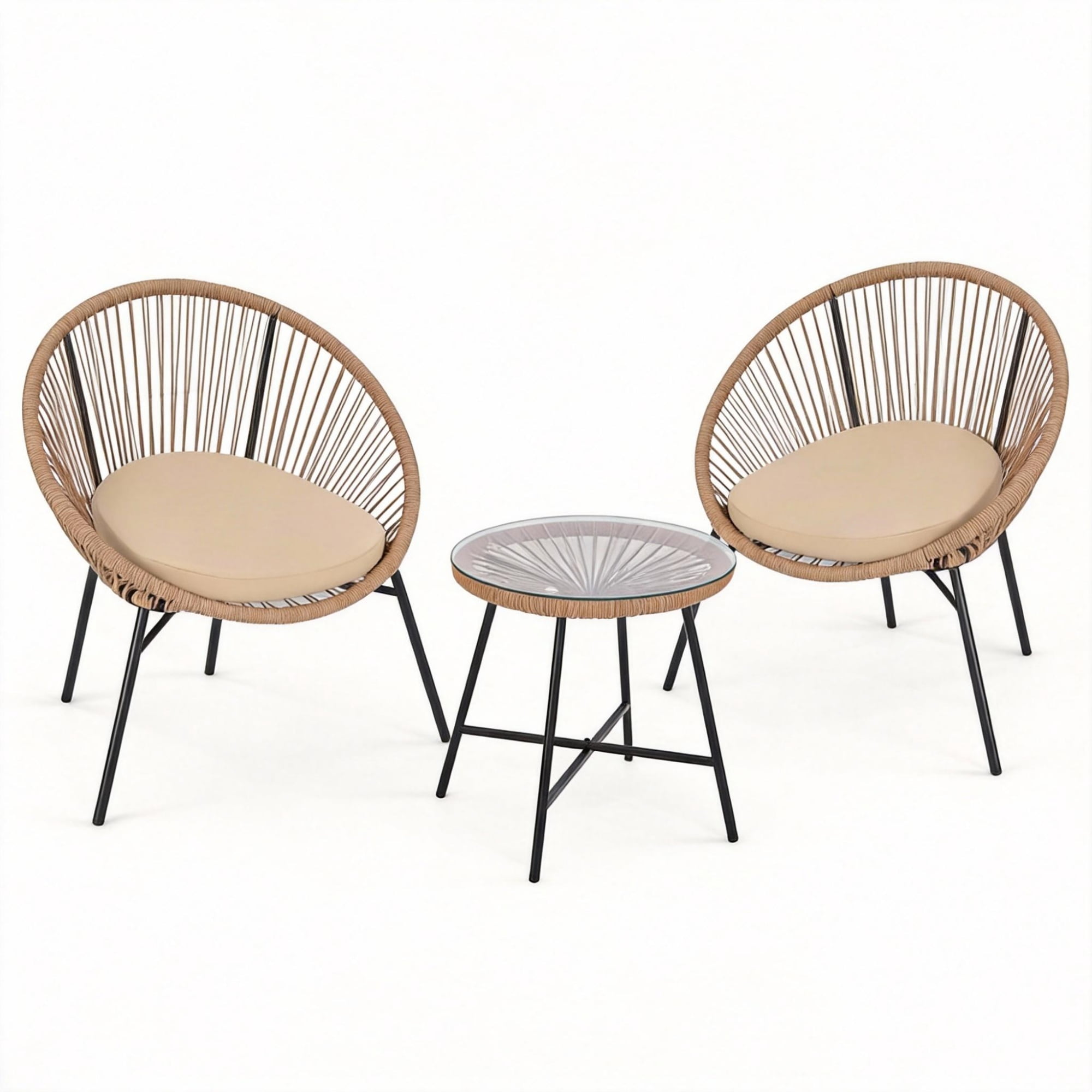 Click here for Garvee 3 Piece Patio Bistro Set  Acapulco Chairs W... prices