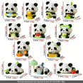Panda Building Blocks Toy- 12 Unique Cartoon Designs, Fun Building ...