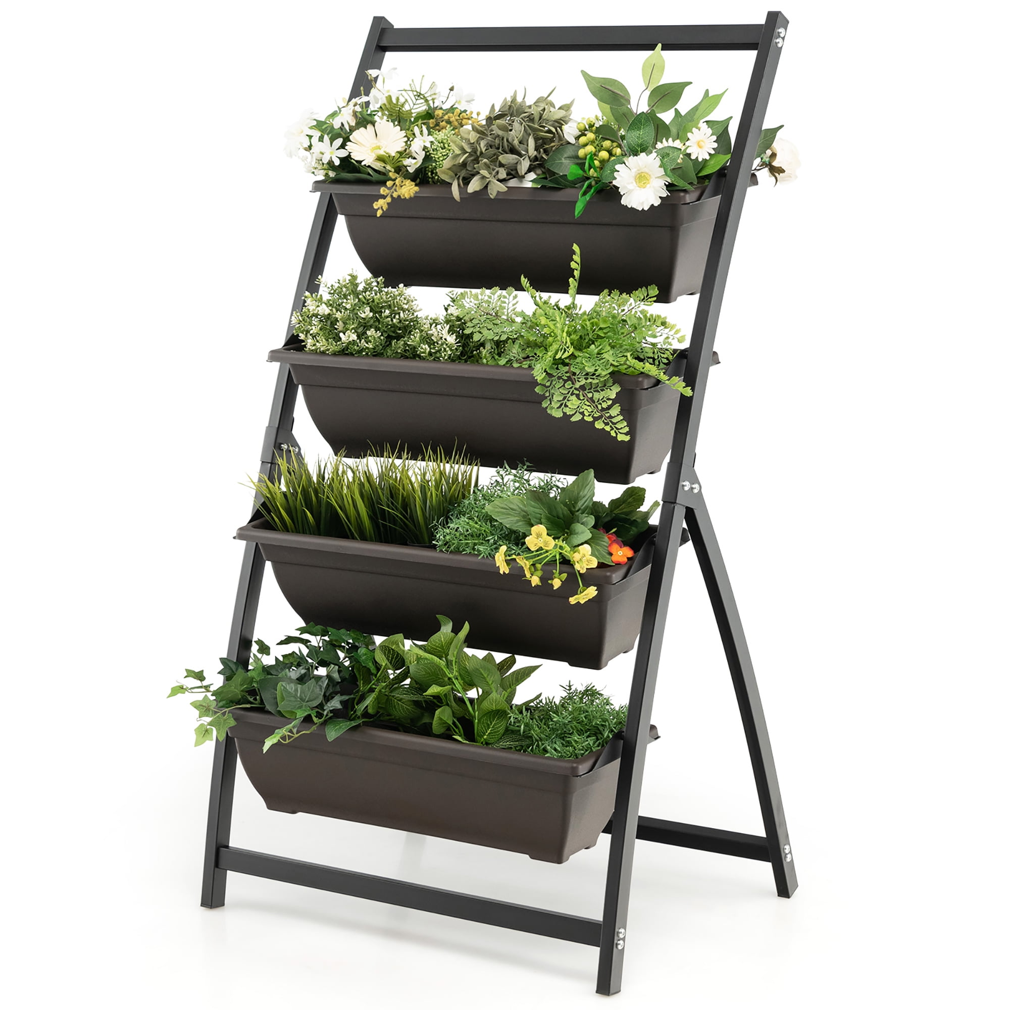 Click here for Costway 4 Ft 4-Tier Vertical Raised Garden Bed Ele... prices
