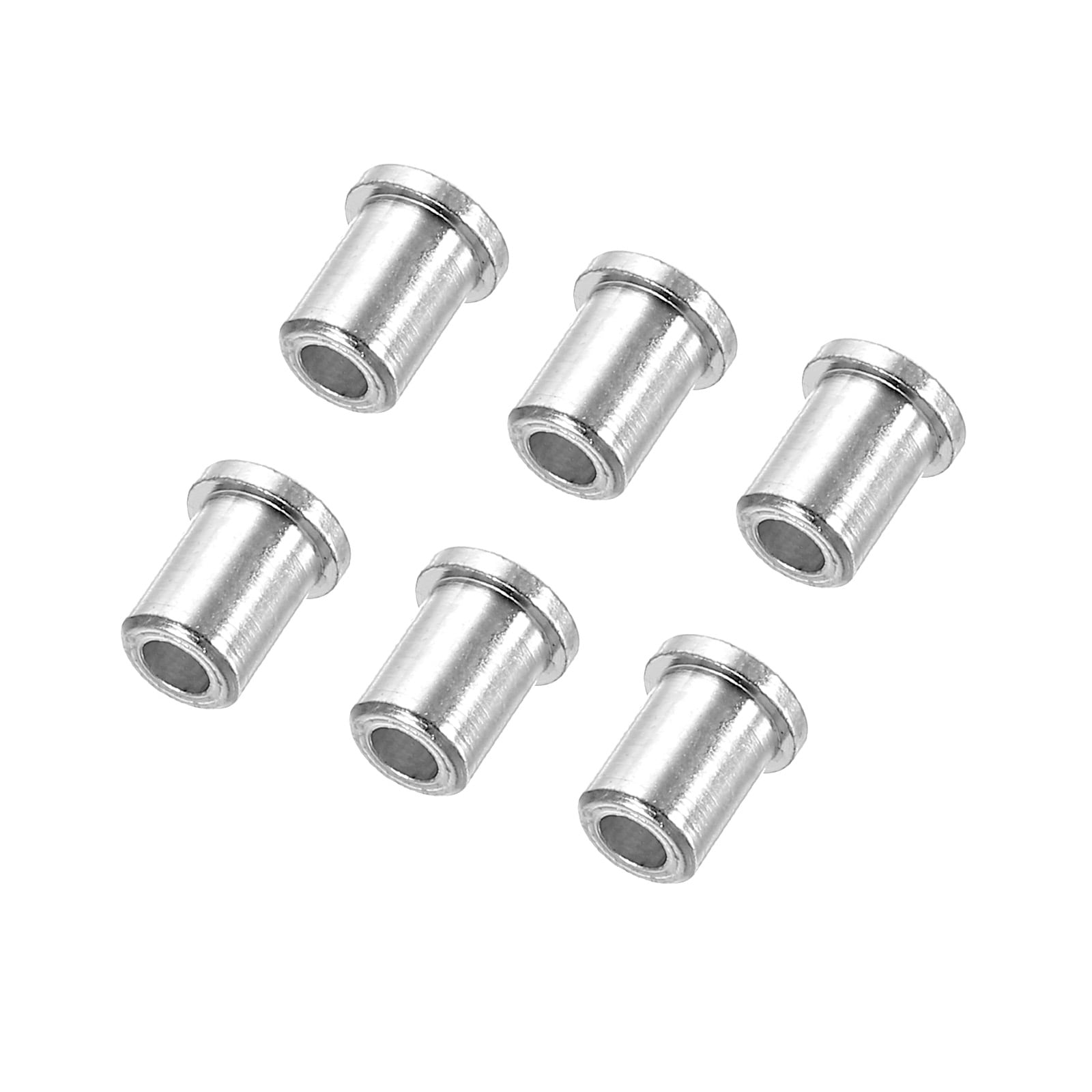 Guitar String Ferrules Through Body 1/8" Silver Tone for Electric ...
