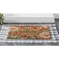 Mainstays Welcome Coir and Plaid Layering Doormat Set, 2 Pieces, 18" x ...