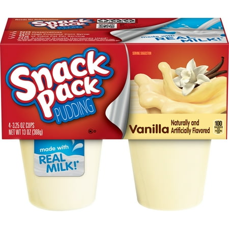 Snack Pack Vanilla Pudding Cups, 3.25 Oz., 4 Count - Walmart.com