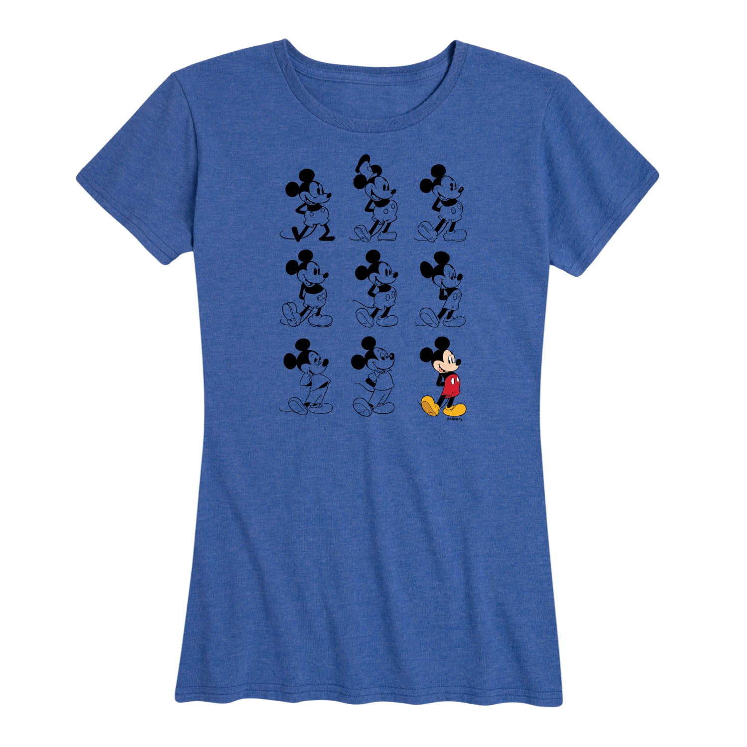 Mickey & Friends - Mickey Mouse Evolution - Women's Short Sleeve ...